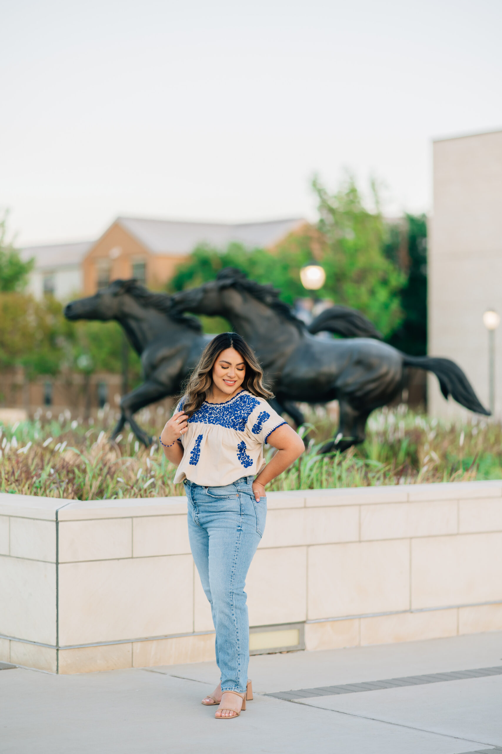 Crystal's Senior Session at UT Arlington - adrienneleighphoto.com