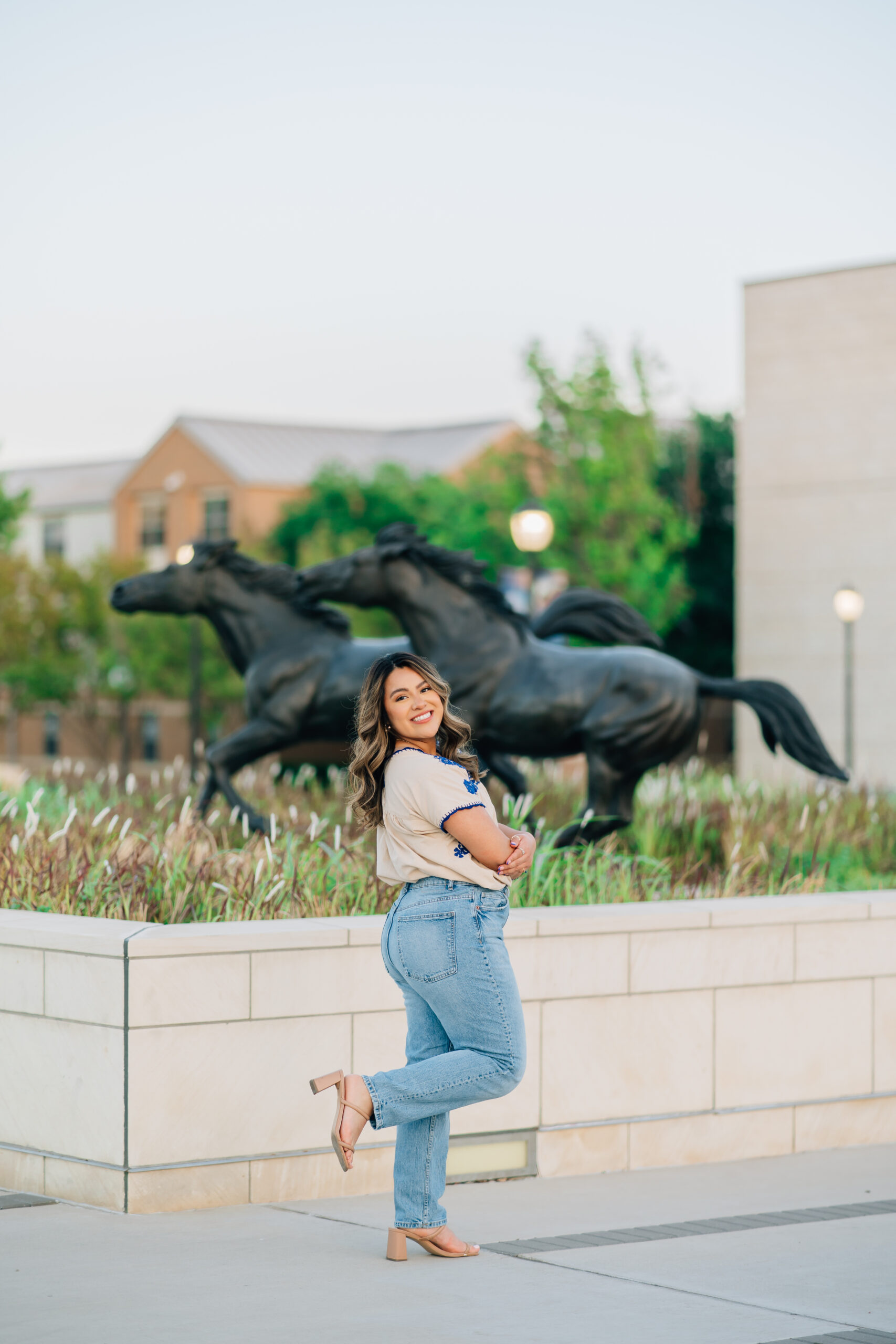 Crystal's Senior Session at UT Arlington - adrienneleighphoto.com