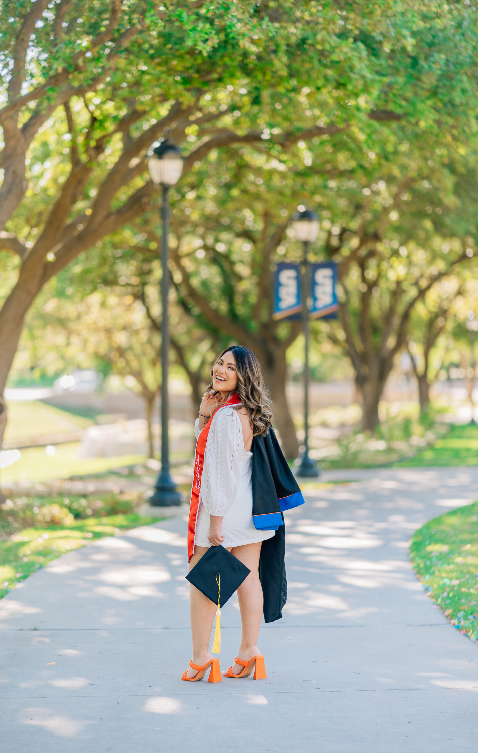 Crystal's Senior Session at UT Arlington - adrienneleighphoto.com